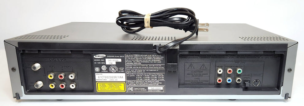 Samsung DVD-V2000 VHS VCR/DVD Player Combo – VCR-DVD.com