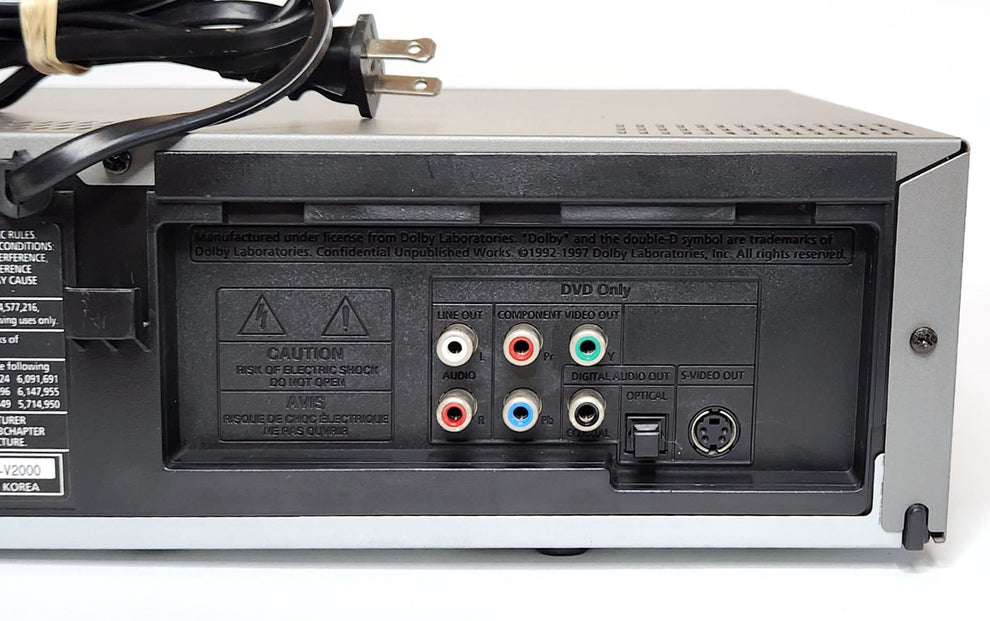 Samsung DVD-V2000 VHS VCR/DVD Player Combo – VCR-DVD.com