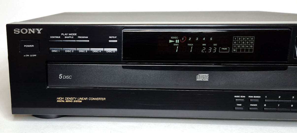 Sony CDP-C235 5-Disc Carousel CD Changer Player – VCR-DVD.com