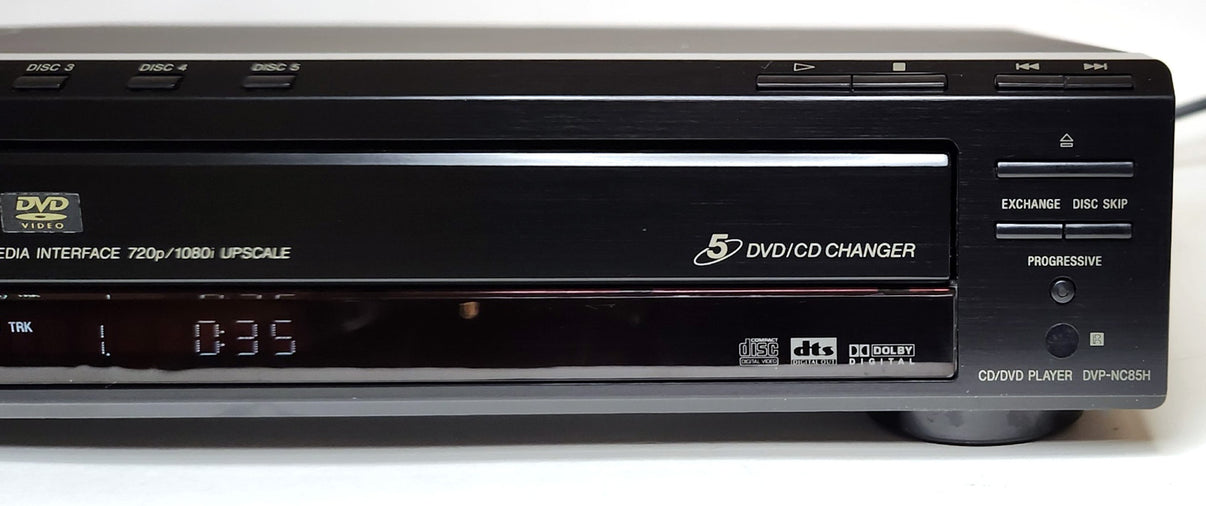 Sony DVP-NC85H DVD/CD Player, 5 Disc Carousel Changer with HDMI – VCR ...