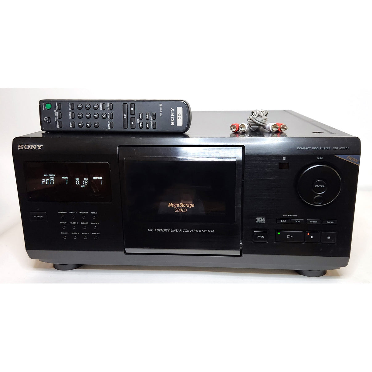 Sony CDP-CX205 MegaStorage 200 CD Changer Player – VCR-DVD.com