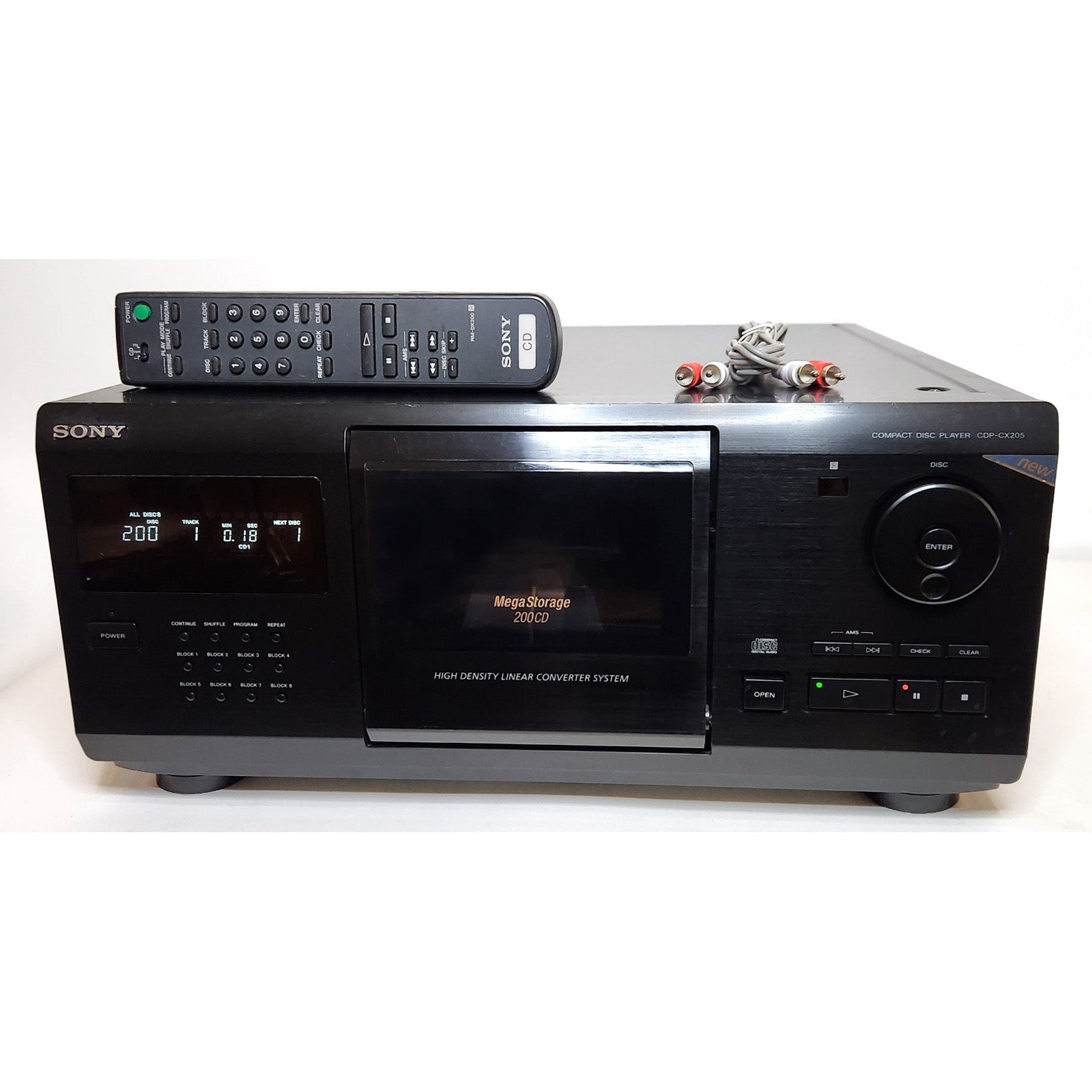 Sony CDP-CX205 MegaStorage 200 CD Changer Player – VCR-DVD.com