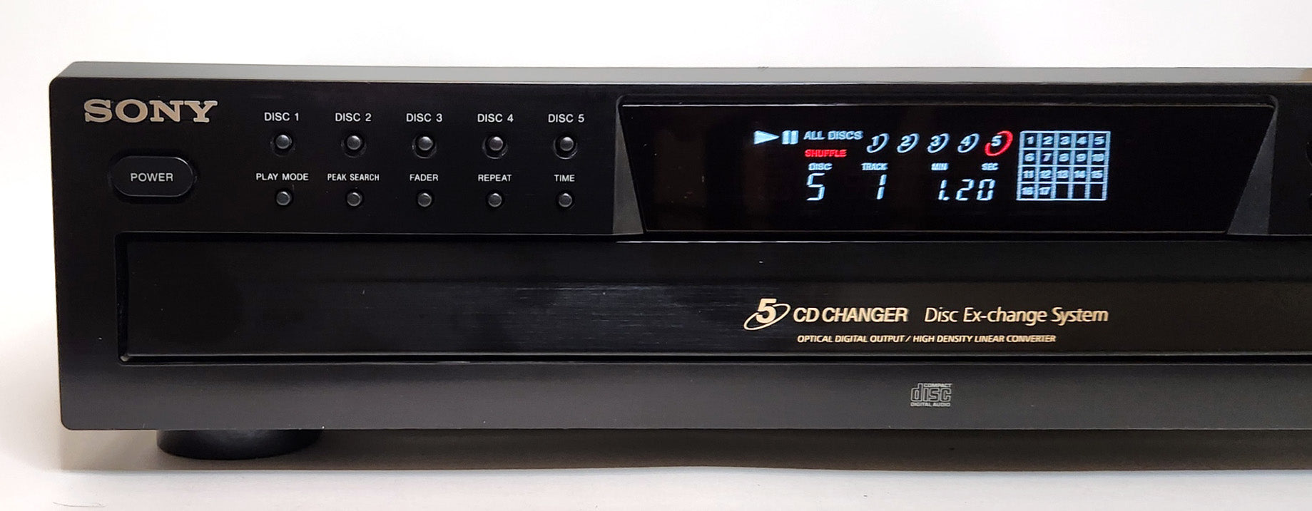 Sony CDP-CE275 5-Disc Carousel CD Changer Player – VCR-DVD.com