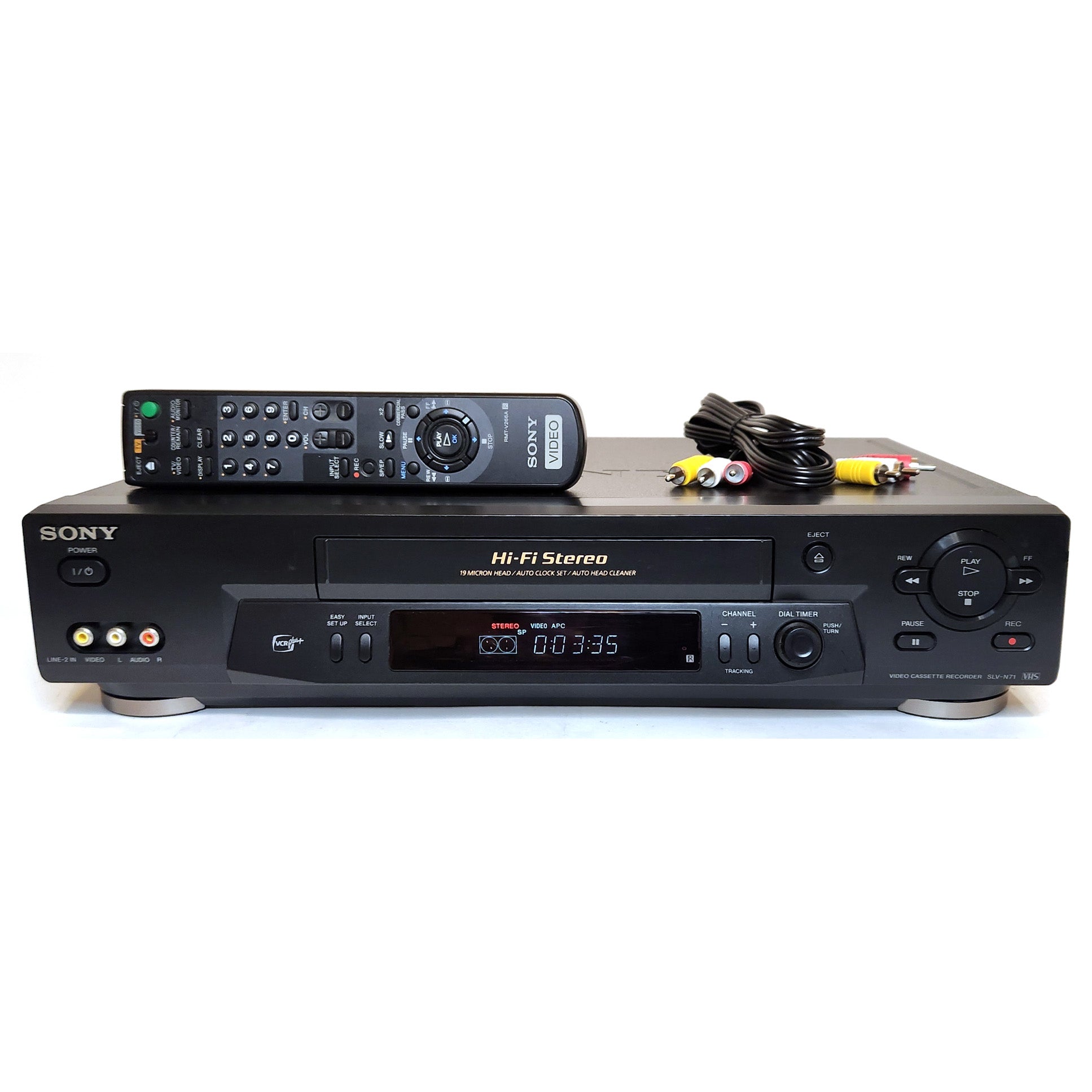 Sony SLV-N71 VCR, 4-Head Hi-Fi Stereo VHS Player Recorder – VCR-DVD.com