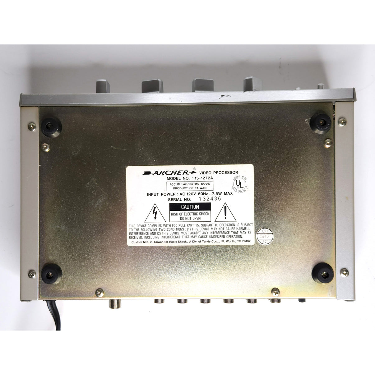 Radio Shack Archer 15-1272A Video Processor – VCR-DVD.com
