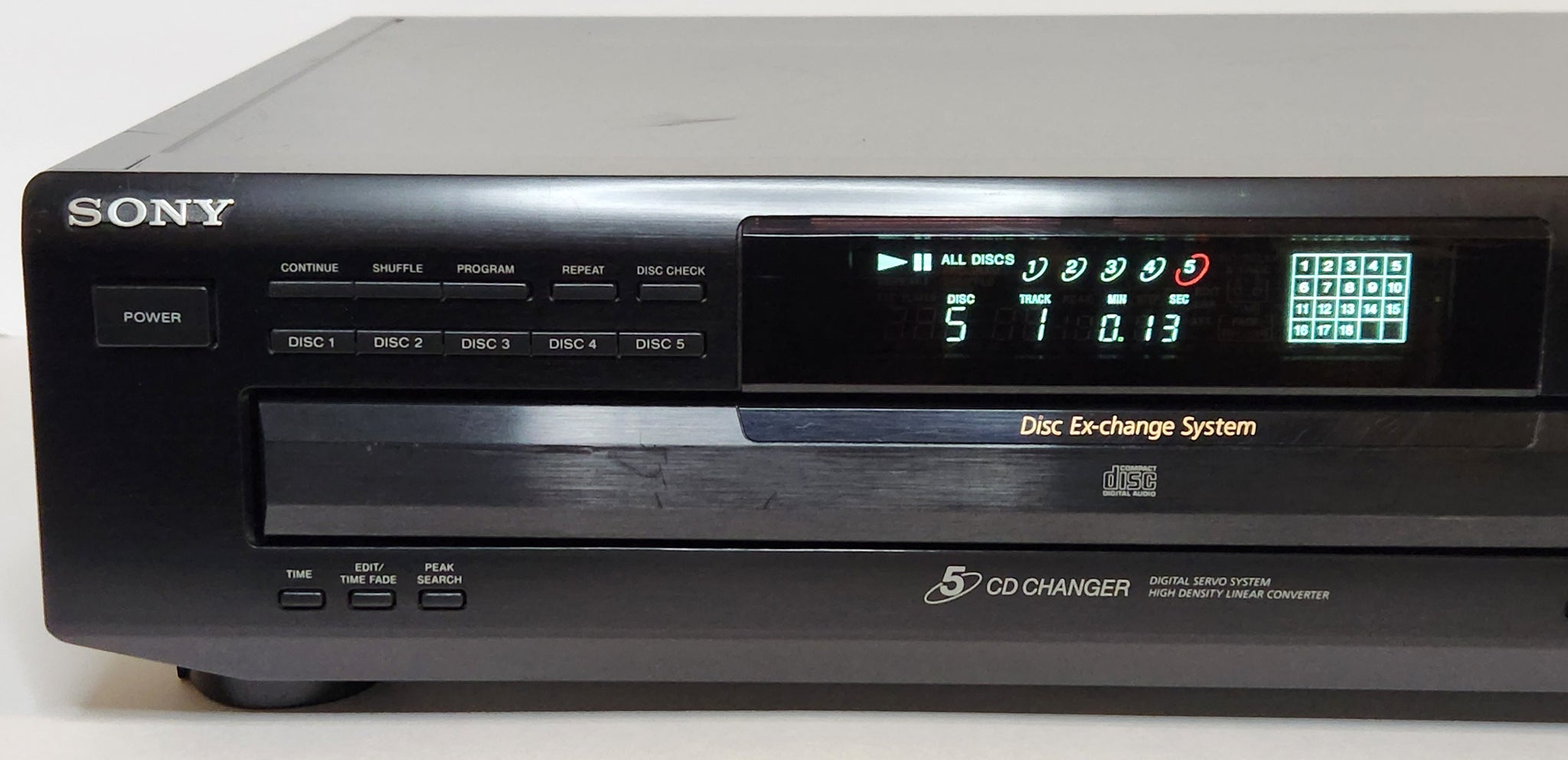 Sony CDP-CE215 5-Disc Carousel CD Changer Player – VCR-DVD.com